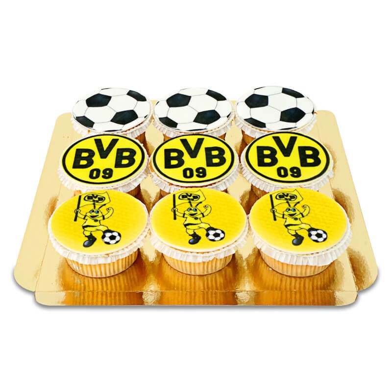 BVB - Cupcakes MIX (9 Stück) deineTorte.de
